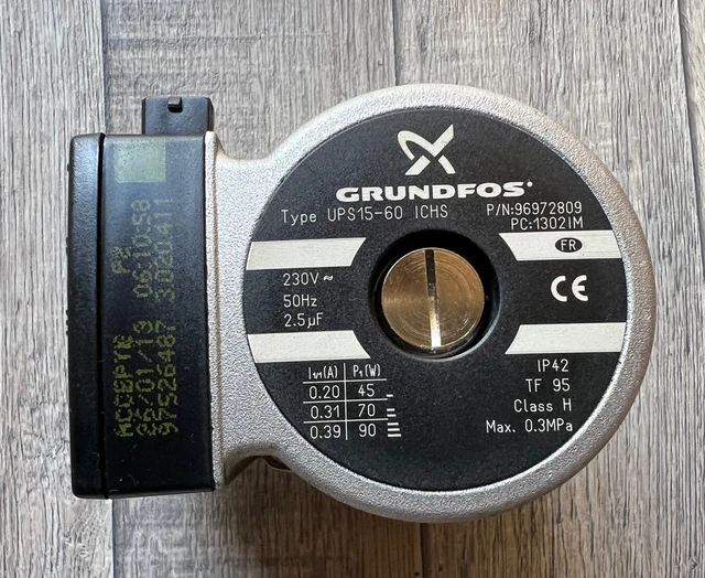 GRUNDFOS TIPO UPS15-60 ICHS/ALPHA INTEC 30C Solo testa pompa... EUR 63 ...