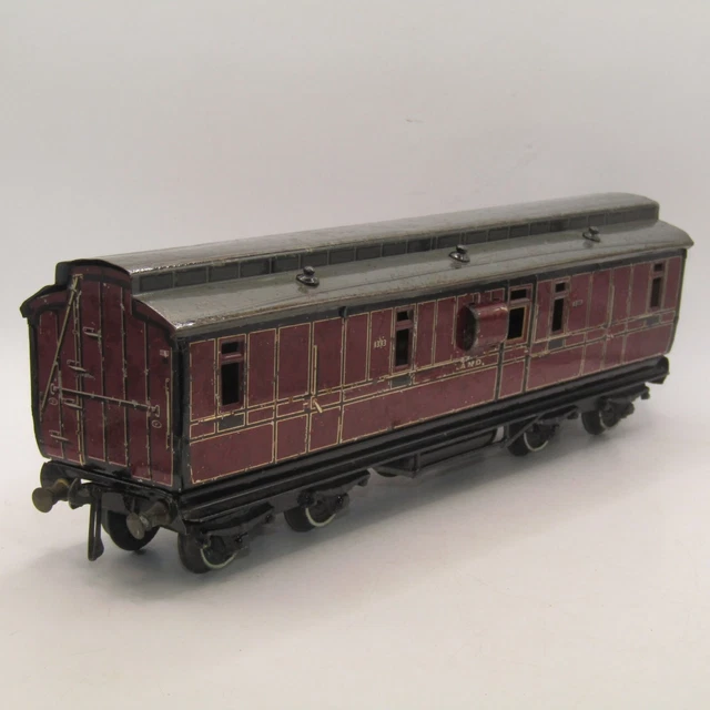 CARETTE O GAUGE Early Pre War Midland Clerestory Roof Baggage Coach £ ...