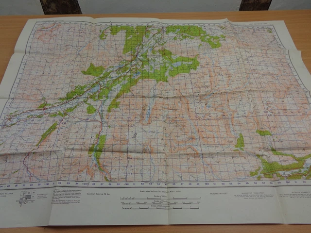 WW2 WAR OFFICE map of "KINGUSSIE" (Home Guard, Army, RAF, Civil Defence ...