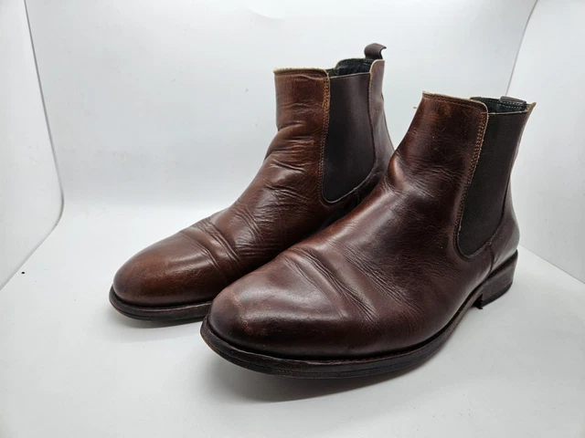 BARBOUR CHELSEA BOOTS Brown Leather Uppers Size 8 Slip On Mixed Soles £57.91 - PicClick UK