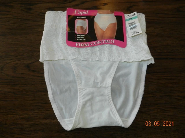 CUPID FIRM CONTROL hi-cut waist Shaping Brief Small white NWT 5150 £18. ...