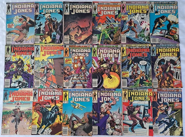 18 THE FURTHER Adventures of Indiana Jones Comics - Marvel 1983 $79.95 ...