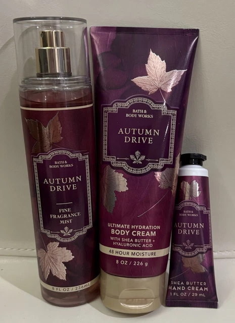 BATH & BODY Works New 2025 Autumn Drive Fragrance Mist & Body Cream ...