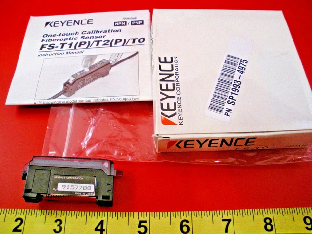 KEYENCE FS2-60 FIBER Amplifier Photoelectric Sensor 12-24VDC 35mA NPN ...