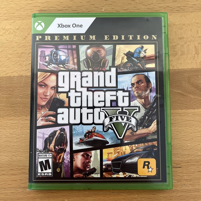 GRAND THEFT AUTO V Premium Online Edition GTA 5 - Xbox One dans son emballage d'origine EUR 14 ...