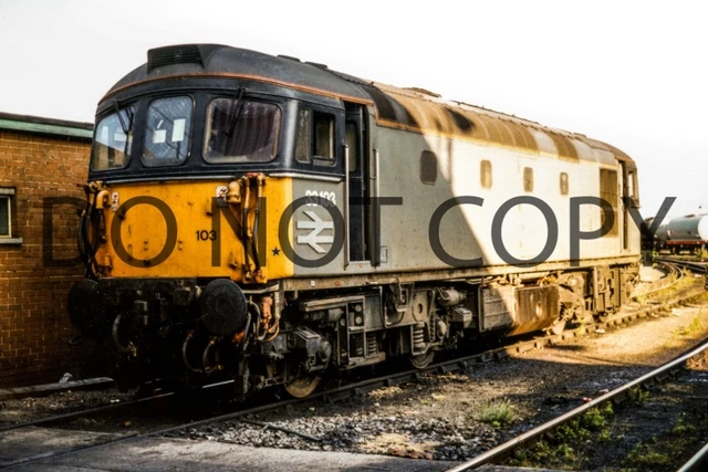 UK DIESEL TRAIN Railway Photograph Of Class 33 33103 Loco. (Rm33-274) £ ...