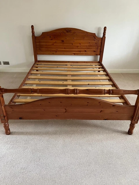 KING SIZE PINE Bed Frame Wooden Structure £26.68 - PicClick UK