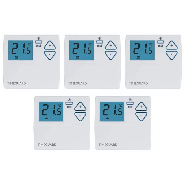 5 X TIMEGUARD TRT033N Digital Room Thermostats With Night Set-Back £135.00 - PicClick UK