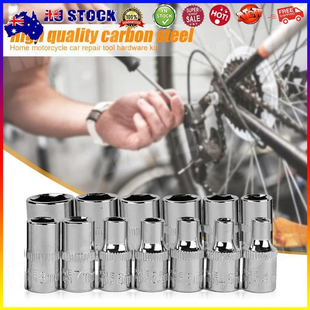 46pcs 1 4 Drive Ratchet Socket Wrench Set Bit Socket Kit Auto Repair