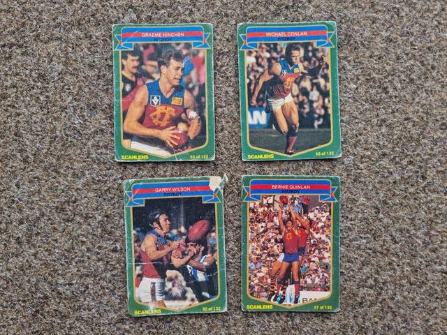 SCANLENS VFL 1985 FOOTY FOOTBALL CARDS BULK LOT St.KILDA SAINTS 5 of ...