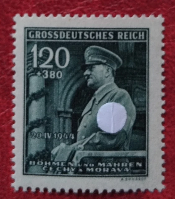 BRIEFMARKE DEUTSCHES REICH DR 55. Geburtstag Adolf Hitler Böhmen und Mähren 1943 EUR 1,50 ...