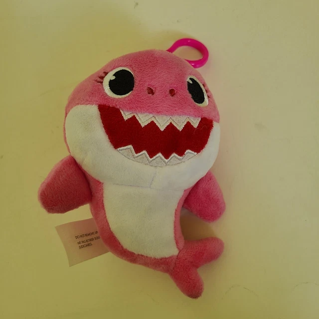 PINKFONG BABY SHARK Pink Mama Shark Plush Bag Clip Keychain £5.63 ...
