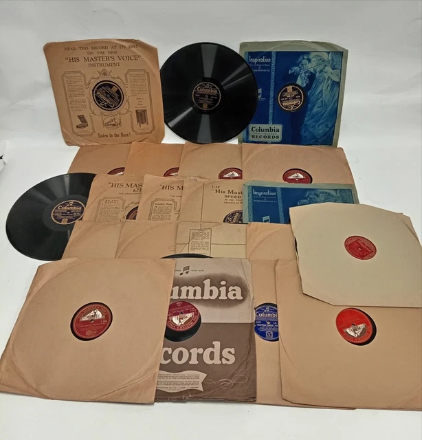 VINTAGE 78 RPM Record Collection - Brunswick, HMV, Columbia - RARE ...