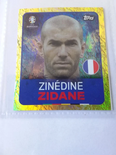 TOPPS EM 2024 Sticker LEG 8 Legend Zinedine Zidane Gold ! -RAR- EUR 10 ...