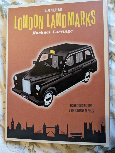 MAKE YOUR OWN Hackney Carriage, cardboard model, new in box, gift man ...