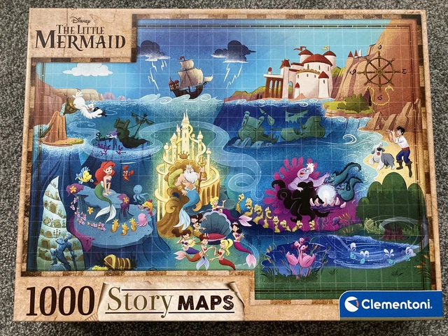 CLEMENTONI STORY MAPS 1000-piece Jigsaw Puzzle - Disney The Little ...