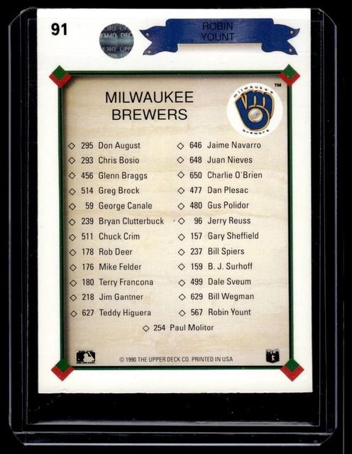 1990 UPPER DECK Team Logo Holograms Milwaukee Brewers Milwaukee Brewers #NNO EUR 1,10 - PicClick FR