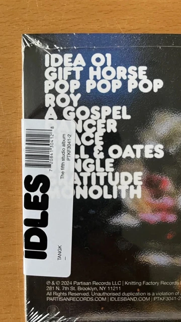 IDLES TANGK NEW Album 2024 11 Track CD New Sealed Unplayed £5.00 - PicClick UK