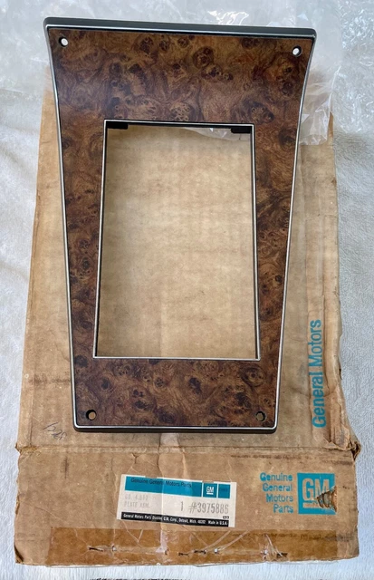 NOS GM 70 71 72 Z28 Camaro WOODGRAIN shift shifter CONSOLE PLATE 1970 ...