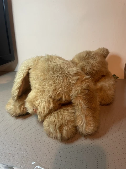 RUSS BERRIE AND co Woozer dog lying down golden tan dog £9.99 - PicClick UK