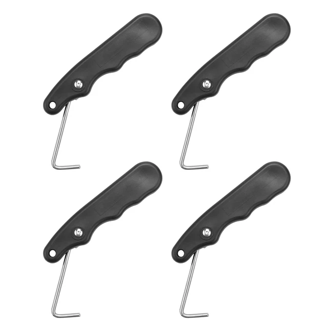 4 PIÈCES SÉRIES Extracteur de Lacet de Chaussure Pliant, Outil de ...