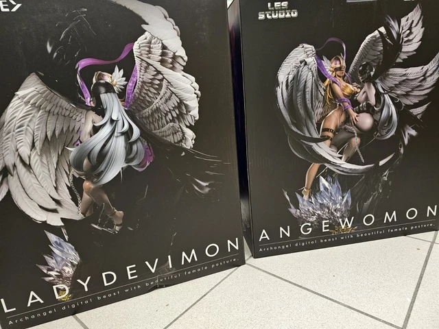LES STUDIO DIGIMON Angewomon Lady Devimon Resin Statue 2 Body Deluxe Version EUR 1.499,00 ...