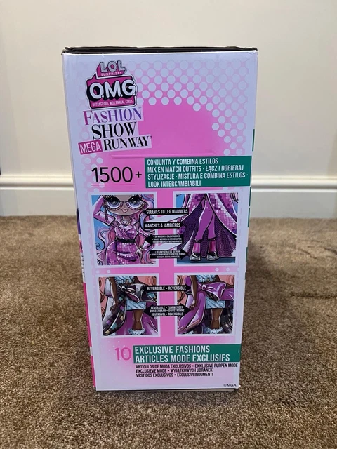 LOL SURPRISE OMG Fashion Show Mega Runway Playset with 12 Dolls and 80 ...