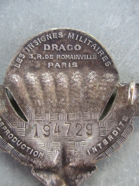 (40) RARE INSIGNE militaire brevet de parachutiste numéroté 194 ...