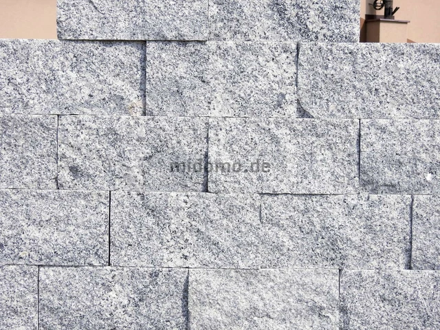 GRANIT RANDSTEINE BORD Kante Sichtschutz Garten Mauer 4-fach gesägt ...