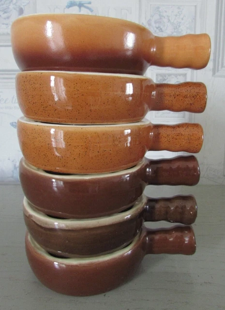 LOT DE 6 poêlons caquelons plats cuisson 6 trous escargots 2 coloris ...