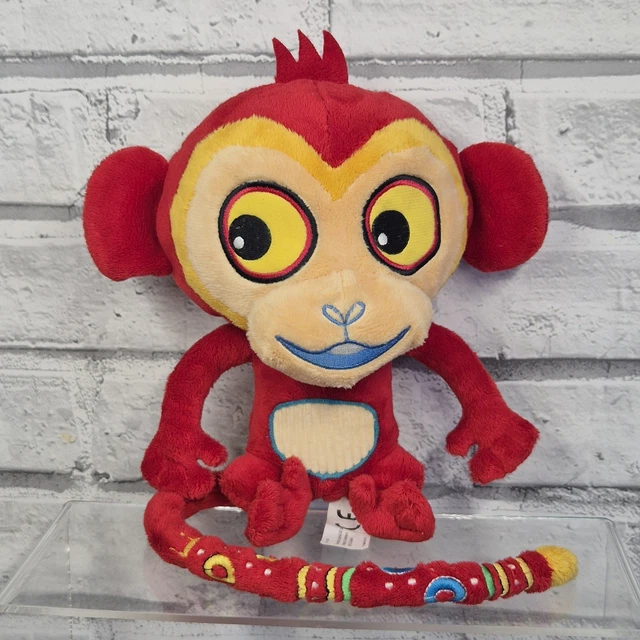 TINGA TINGA TALES Monkey Singing 8" Soft Toy Plush Working Bandai Red ...