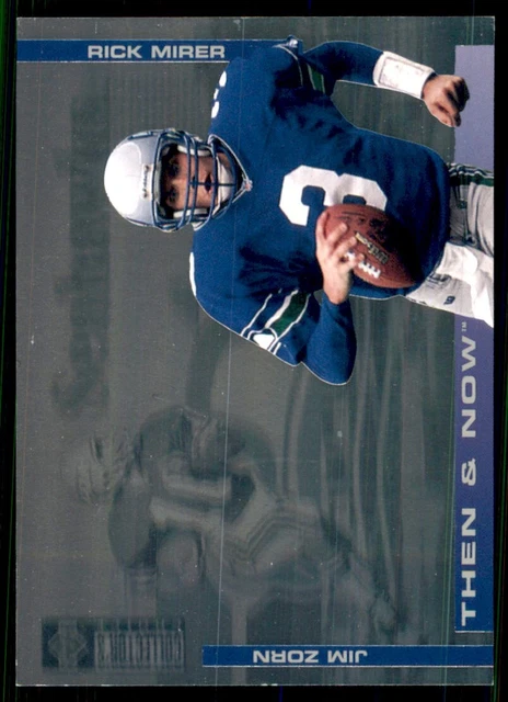 1994 COLLECTOR'S CHOICE Then and Now Rick Mirer/Jim Zorn Seattle ...