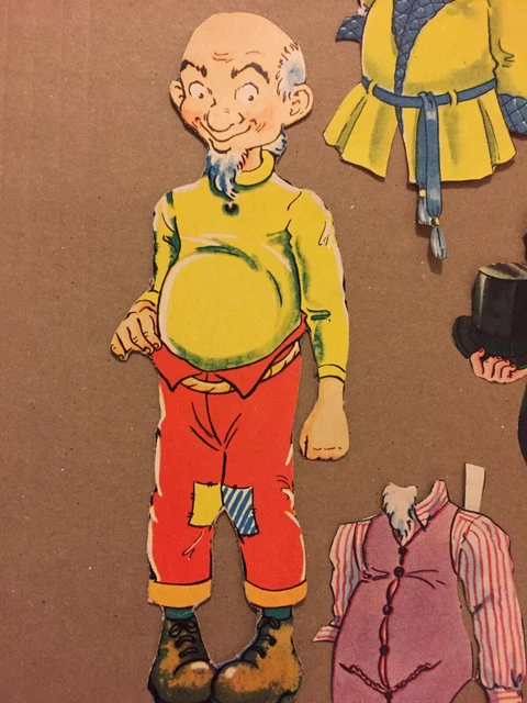 VINTAGE PAPER DOLLS Pappy Lil Abner, 1950's Set Of 4 Pieces, And Three ...