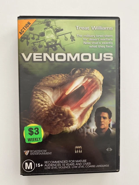 VENOMOUS [VHS] ROADSHOW Big Box Ex-Rental Video Tape Snake Horror 2001 £10.72 - PicClick UK