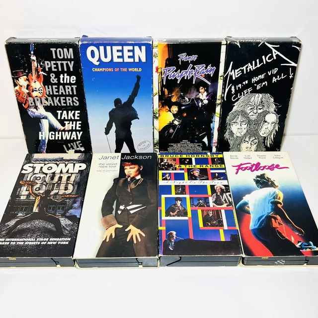 CLASSIC ROCK VHS Queen Price Metallica Tom Petty Concert VHS $24.89 ...