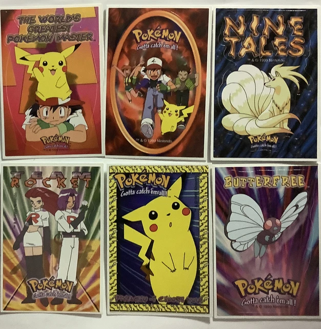 VINTAGE 1999 POKEMON Vending Machine Stickers Game Freak SET Of 12 RARE ...