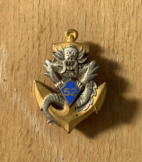 INSIGNE METAL 52 Demi Brigade De Mitrailleurs Coloniaux Drago Beranger ...