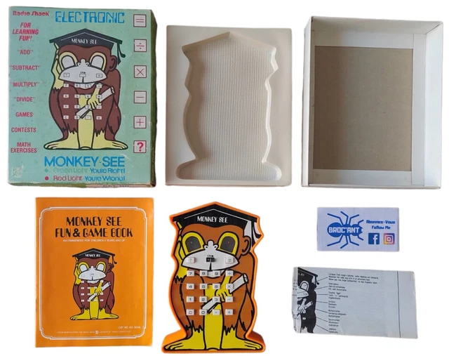 JEU ÉLECTRONIQUE EN boite Monkey See par Radio Shack EUR 27,90 ...