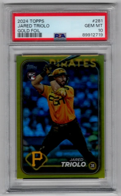 2024 TOPPS JARED Triolo RC PSA 10 Pittsburgh Pirates #281 EUR 33,50 ...
