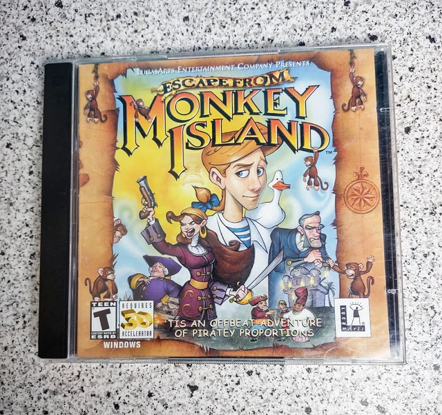 ESCAPE FROM MONKEY Island - Windows PC Game Complete 2000 2-Disc ...