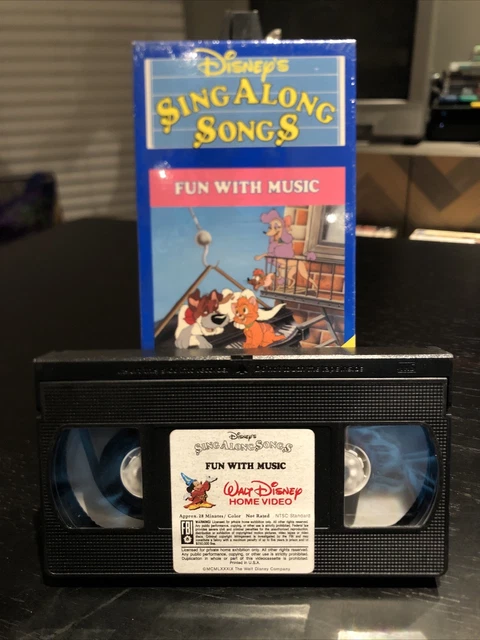 DISNEYS SING ALONG Songs Fun With Music (VHS 1989) 1st Edition RARE ...