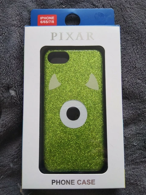 PRIMARK DISNEY PIXAR Monsters Inc Mike Wazowski Green Glitter iPhone 6 ...