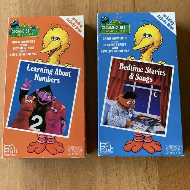 MY SESAME STREET Home Video Learning About Numbers VHS And Bedtime ...