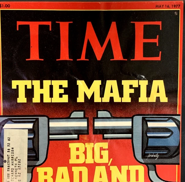 TIME MAGAZINE COVER Page The Mafia May 16 1977 Wall Art Collectible £18 ...