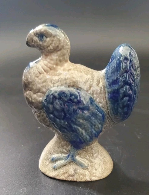 VINTAGE BEAUMONT BROTHERS Pottery Salt Glazed Stoneware Turkey Figurine ...