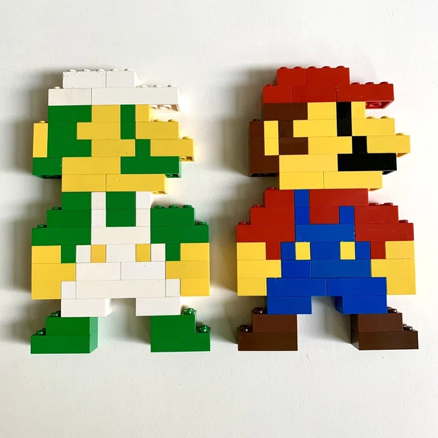 LEGO PIXEL ART Super Mario Bros, Boo, Super Mushroom, Super Star ...