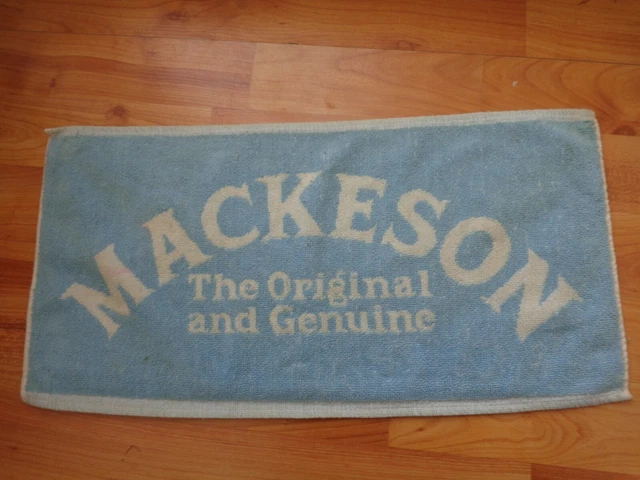 VINTAGE MACKESON - The Original And Genuine - Pub Bar Beer Towel ...