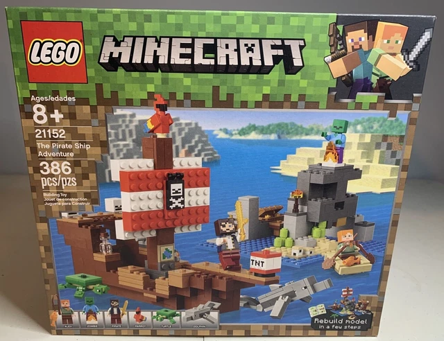 LEGO SET 21152 The Pirate Ship Adventure Minecraft New! Sealed! 386 ...