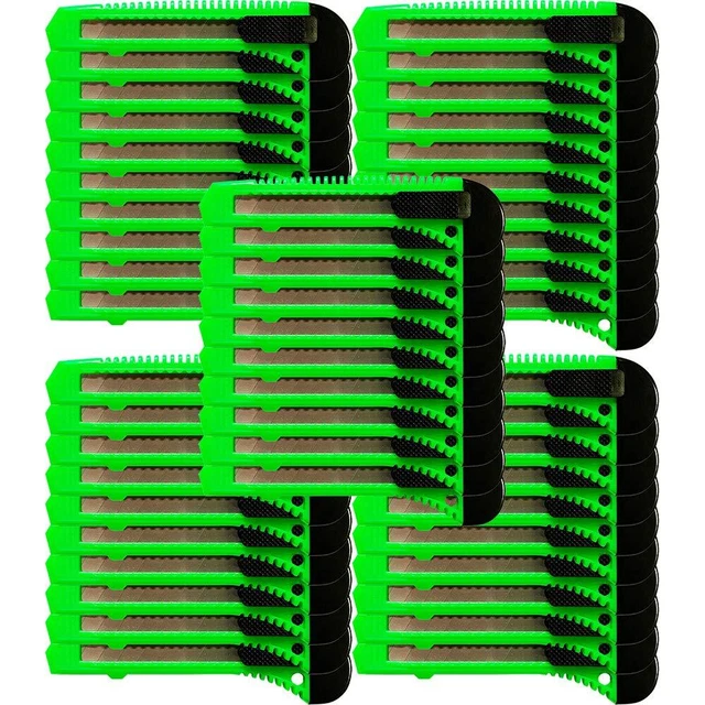 50X BULK UTILITY Knife Box Cutters Snap Off Blade Neon Green $29.99 ...