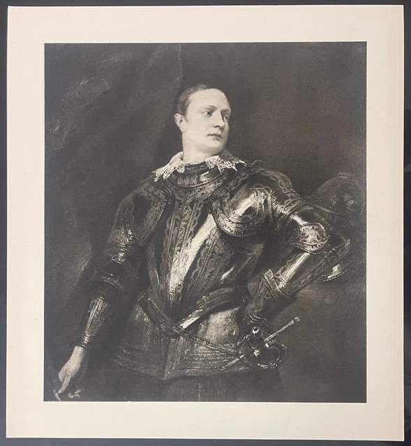 ANTHONY VAN DYCK 1599-1641 Portrait d'un jeune General héliogravure ...